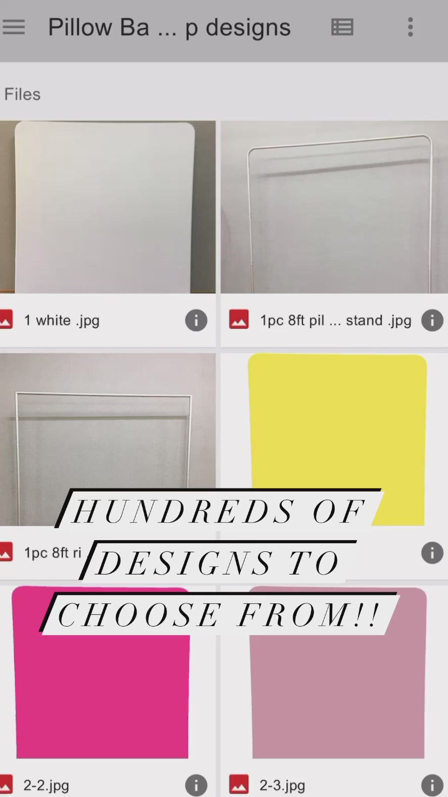2 Double Sided Backdrop (4 Designs) & 1 (8x8) Aluminum Frame (FREE ...